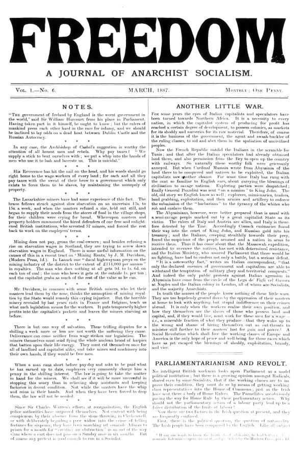 Freedom March 1887 Libcom Org